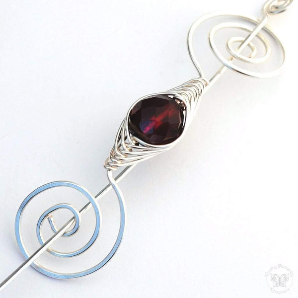 January Garnet Shawl Pin - Noteworthy Birthstone Silver - Crafty ...