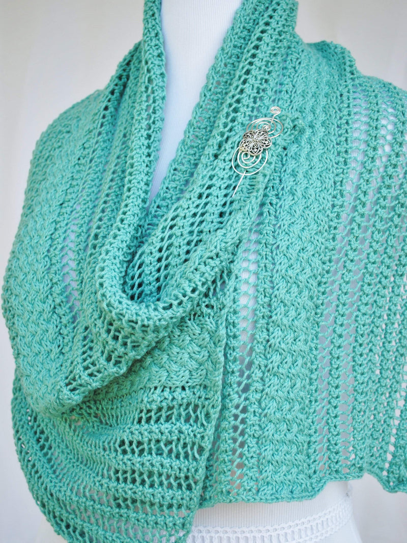 Titchfield Knit Wrap Pattern PDF Downlaod - Crafty Flutterby Creations