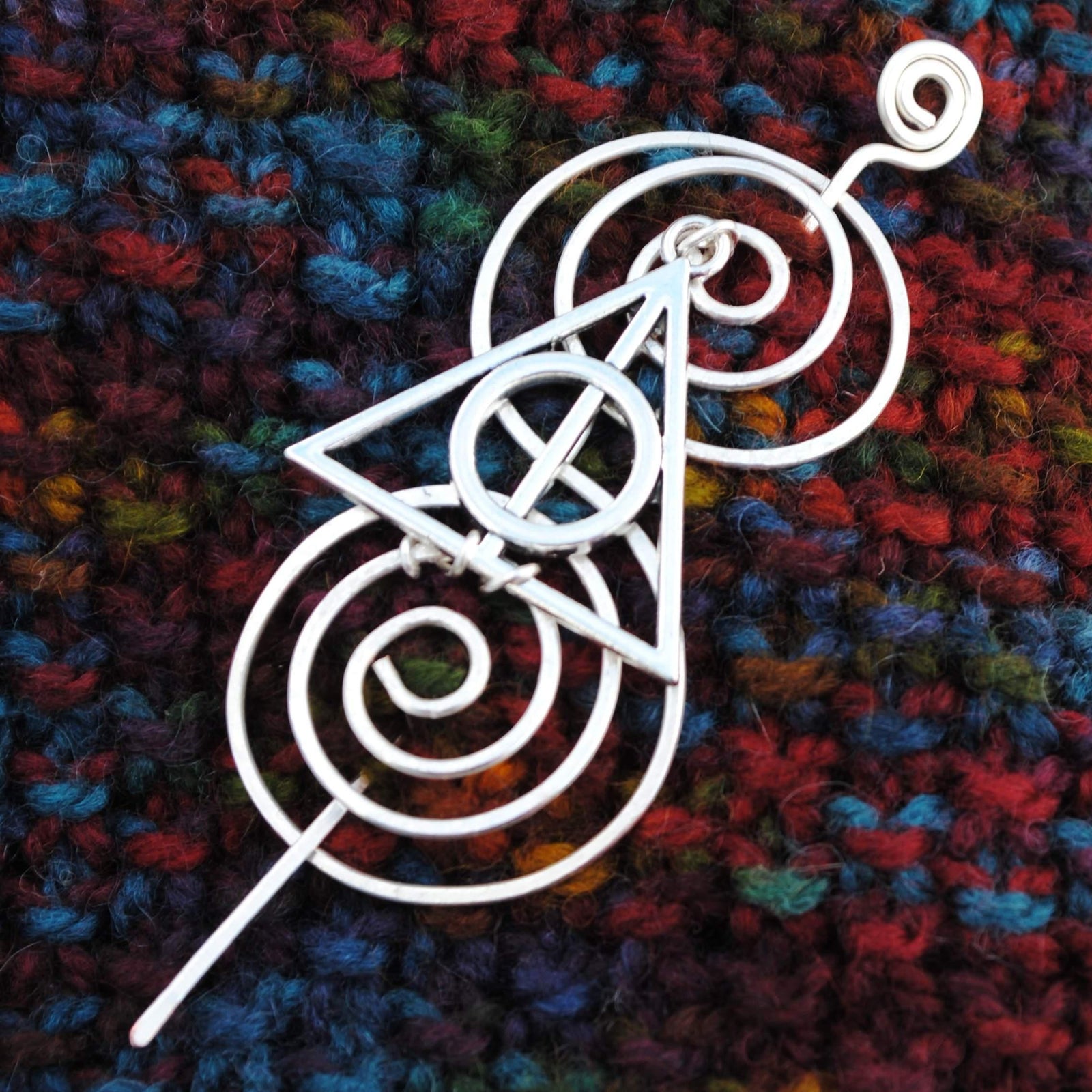 Wizard Shawl Pin - Charmed Fandoms Silver - Crafty Flutterby Creations